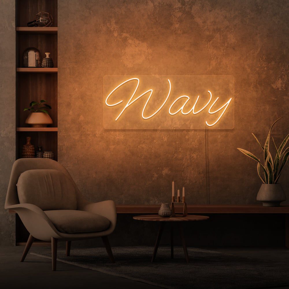 "Cool Wavy LED Neon Wall Sign" – Londonneon